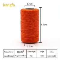 China High Tenacity 50m Polyester 210D/16 Leather Stitching Thread for Leather Bag Wallet for sale