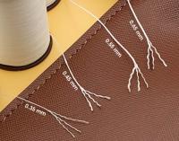 China Waxed Thread for Leather Sewing Round Wax Thread 0.38mm DIY Hand-Stitched Sewing Yarn for sale