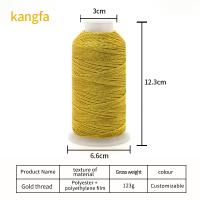 China 6ply Magic Sparkle Color Braided Bracelet Jewelry Thread Hand Craft Accessories Gold color Metallic Threads for sale