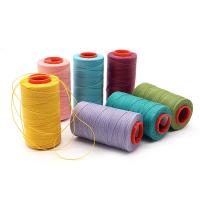 China Waxed Thread for Leather Sewing Round Wax Thread 0.38mm DIY Hand-Stitched Sewing Yarn for sale