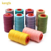 China Waxed Thread for Leather Sewing Round Wax Thread 0.38mm DIY Hand-Stitched Sewing Yarn for sale