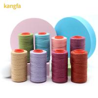 China Waxed Thread for Leather Sewing Round Wax Thread 0.38mm DIY Hand-Stitched Sewing Yarn for sale