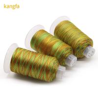 China Rainbow Sewing Thread 100% Spun Polyester For Diy Cross-Stitch for sale