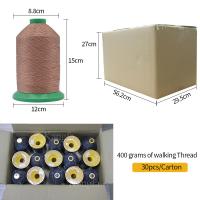 China High Tenacity Filament Polyester Braid Thread For Shoes/bag/leather Pattern Dyed Teabag for sale