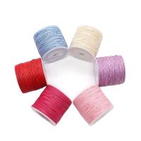 China Waterproof Sewing Stitching Cotton Waxed Thread Cord for Leather 1mm for sale