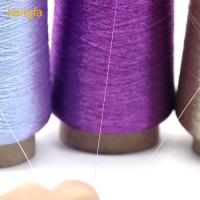 China MERCERIZED 100% Polyester Metallic Yarn Silver Sewing Thread For Garment Accessories for sale