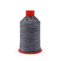 China 250g/cone High Tenacity Nylon Rainbow Bonded Thread Cotton Waxed Thread for Crochet for sale
