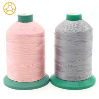 China Women's Shoes Sewing Thread Striped UV Resistance 210D/16 Non Wax Polyester Material for sale