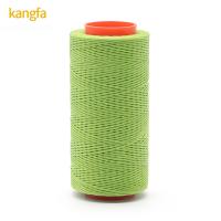 China 0.6mm 0.8mm 1mm 150D/16 Coarse Polyester Braided Thread Waxed for Leather Craft Repair for sale