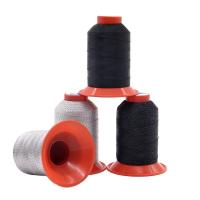 China Kangfa 150D/3 Antistatic Silver Conductive Thread for Sewing Shoes and 100% Polyester for sale