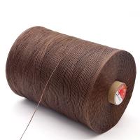 China 100% Polyester 1kg Color Hand Sewn Flat Wax Thread For Leather goods with 240 colors for sale