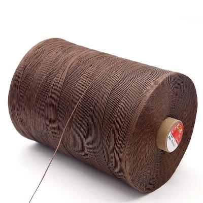 China 100% Polyester 1kg Color Hand Sewn Flat Wax Thread For Leather goods with 240 colors for sale