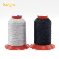 China Kangfa 150D/3 Antistatic Silver Conductive Thread for Sewing Shoes and 100% Polyester for sale