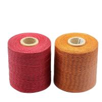 China Knitting 400g 210D/16 Optional Colors DIY Handmade Leather Sewing 1mm Flat Wax Thread for sale