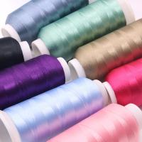 China Sustainable 720 Colors 120D/2 100% Polyester Embroidery Thread For Machine Embroidery for sale