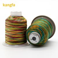 China Low Shrinkage 100% Polyester Multi Color Sewing Threads for Yarn Count 3Plys Weaving Crafts for sale