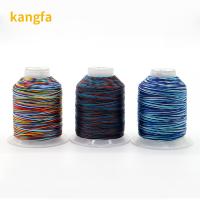 China Low Shrinkage 100% Polyester Multi Color Sewing Threads for Yarn Count 3Plys Weaving Crafts for sale