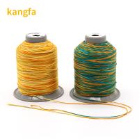 China Low Shrinkage 100% Polyester Multi Color Sewing Threads for Yarn Count 3Plys Weaving Crafts for sale