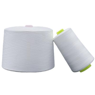 China Manufacture Produce Spun Polyester Yarn OEM Raw White 60/2 with Chemical Resistance for sale