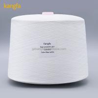 China Manufacture Produce Spun Polyester Yarn OEM Raw White 60/2 with Chemical Resistance for sale