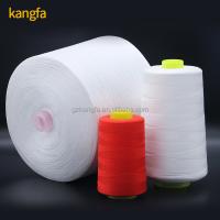 China Manufacture Produce Spun Polyester Yarn OEM Raw White 60/2 with Chemical Resistance for sale