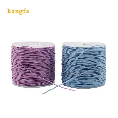 China 60g Weight Multi Colors Round Waxed Thread for Universal Hand Knitting Jewelry Accessories for sale