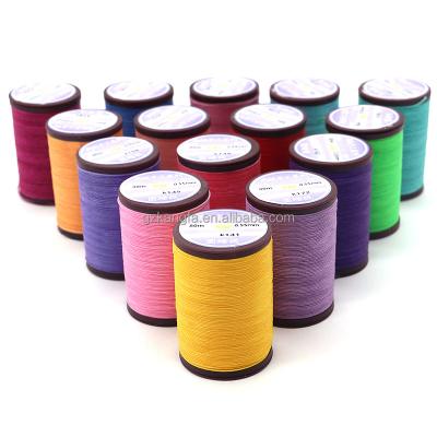 China High Temperature Resistant Durable Leather Flat Waxed Thread for DIY Handicraft Tool for sale