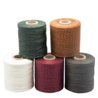 China Flat Waxed Thread Type 1mm 210D Yarn Count Sewing Thread for Crochet for sale