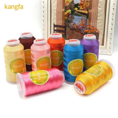 China 700 Vibrant Colors for 120D/2 Polyester Embroidery Thread on Hard and Thick Materials for sale