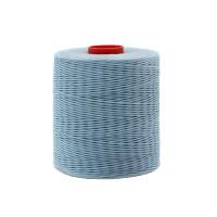 China Weaving 0.8MM 100% Polyester Waxed Thread for Leather Sewing 210D/16 Flat Waxed Thread for sale