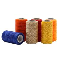 China Small Roll 150d 0.8mm 30meters Spun Wax Thread for Hand-woven Bags and Bracelets for sale