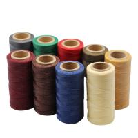 China 1mm 150D Waxed Thread Coated Cord for Heavy Duty Leather Sewing Book Binding and More for sale