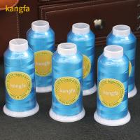 China 5000 yards 100% Polyester 120D/2 Embroidery Thread with 4000m Length/cone Diameter for sale