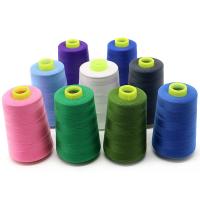 China Low Moq 40/2 5000yds Dyed Spun 100% Polyester Sewing Thread for Hand Knitting Durable for sale