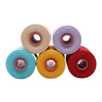 China 210D/16 Luxury Design Polyester Braid Waxed Thread For Bracelets Leather Dyed Pattern for sale
