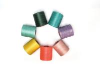China Black Waterproof 0.8mm 1mm 400g 210D/1*16 Spun Yarn Flat Waxed Thread for Leatherware for sale