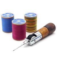 China Flat Wax Flat Lines 0.8mm Leather Polyester Waxed Thread for Handmade DIY Sewing Tool for sale