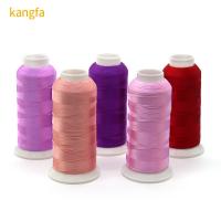 China 4000m/cone MERCERIZED Red Golden Viscose Embroidery Thread For Sewing And Crochet for sale