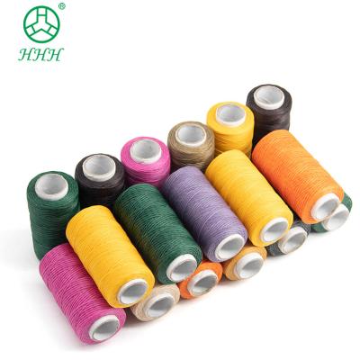 China Dyed Color Polyester Nylon Waxed Thread for Small Cone Leather Sewing 7 Days Lead Time for sale