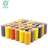 China Dyed Color Polyester Nylon Waxed Thread for Small Cone Leather Sewing 7 Days Lead Time for sale