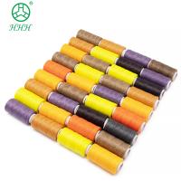 China Dyed Color Polyester Nylon Waxed Thread for Small Cone Leather Sewing 7 Days Lead Time for sale