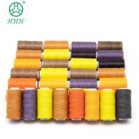 China Dyed Color Polyester Nylon Waxed Thread for Small Cone Leather Sewing 7 Days Lead Time for sale