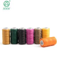 China Dyed Color Polyester Nylon Waxed Thread for Small Cone Leather Sewing 7 Days Lead Time for sale