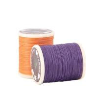 China 0.55mm Waterproof Polyester Bonded Round Waxed Thread for Leather Sewing Hand Knitting for sale