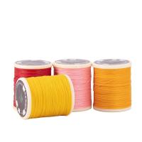 China 0.55mm Waterproof Polyester Bonded Round Waxed Thread for Leather Sewing Hand Knitting for sale