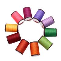 China 0.8mm Round Waxed Thread Cord Red for Hand Stitching Leather and Handmade Accessories for sale