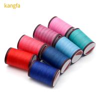 China 0.8mm Round Waxed Thread Cord Red for Hand Stitching Leather and Handmade Accessories for sale