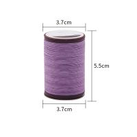 China 0.8mm Round Waxed Thread Cord Red for Hand Stitching Leather and Handmade Accessories for sale