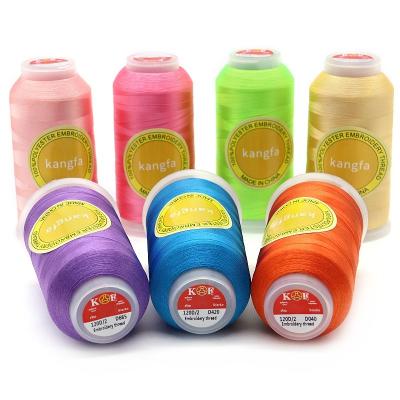 China 4000Y Embroidery Machine Threads 100% Polyester 120d/2 for in Low Shrinkage Embroidery for sale