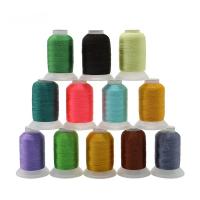 China 40 Colors 100% Polyester Embroidery Thread Set Kit 120d/2 500m For Quilting Stitching for sale